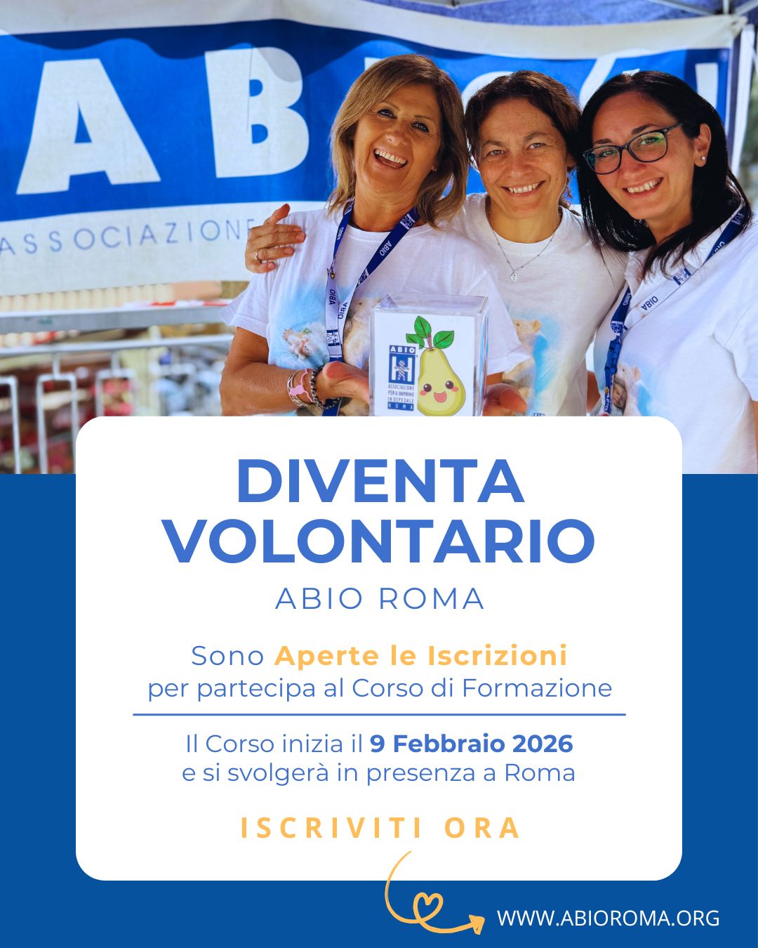 Nuovo Corso Base - Volontari ABIO: Febbraio 2026 - ABIO Roma